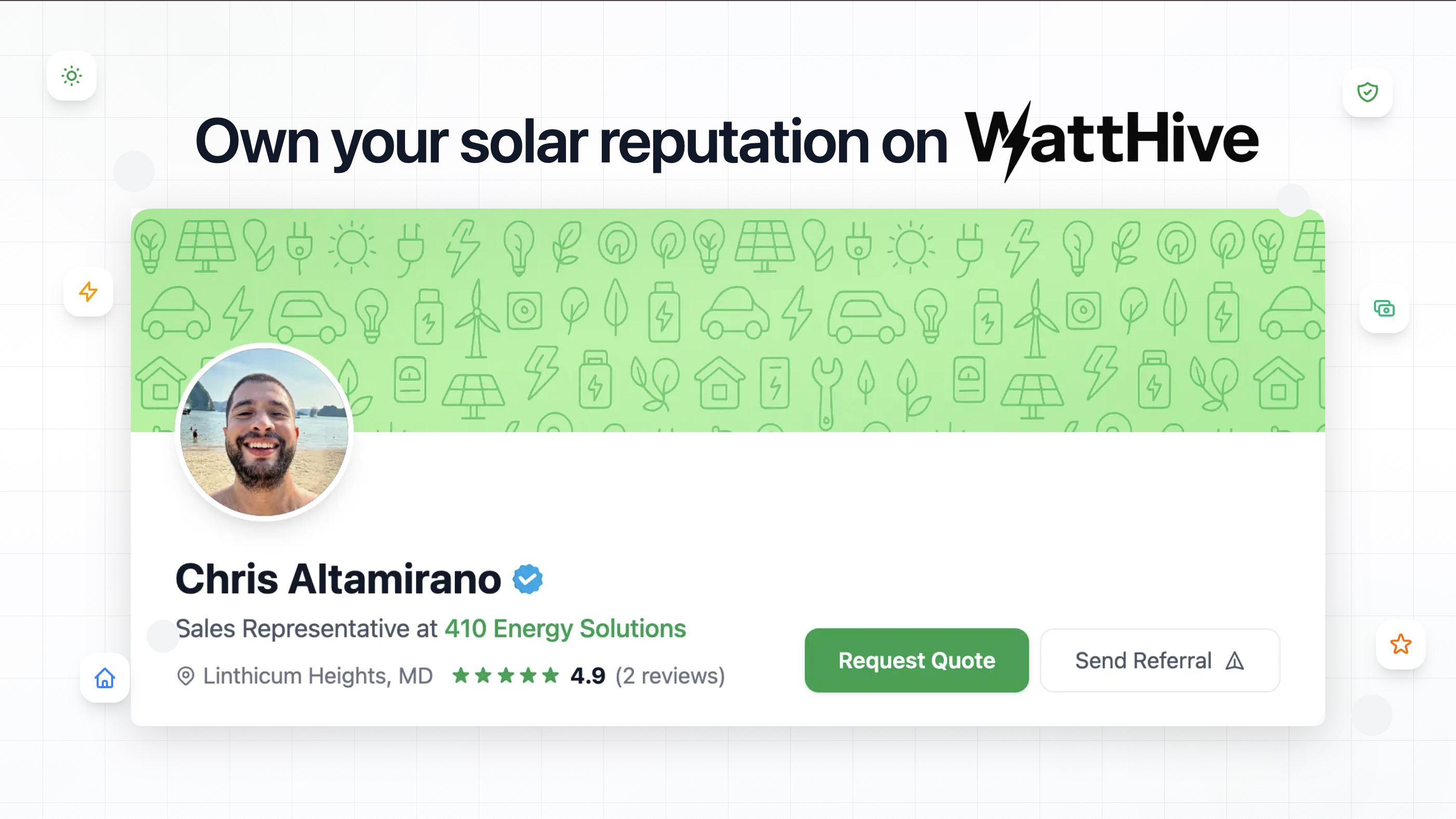 Own Your Solar Reputation - Join WattHive